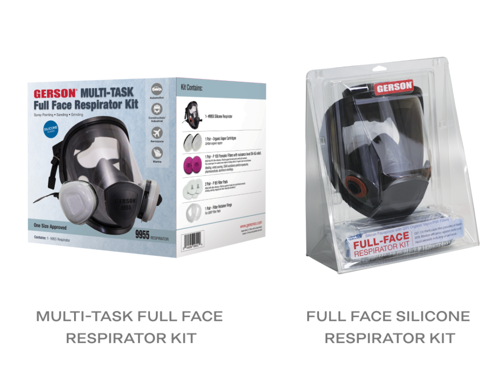 FULL FACE RESPIRATOR STARTER KITS WITH REPLACEABLE CARTRIDGES AND ...